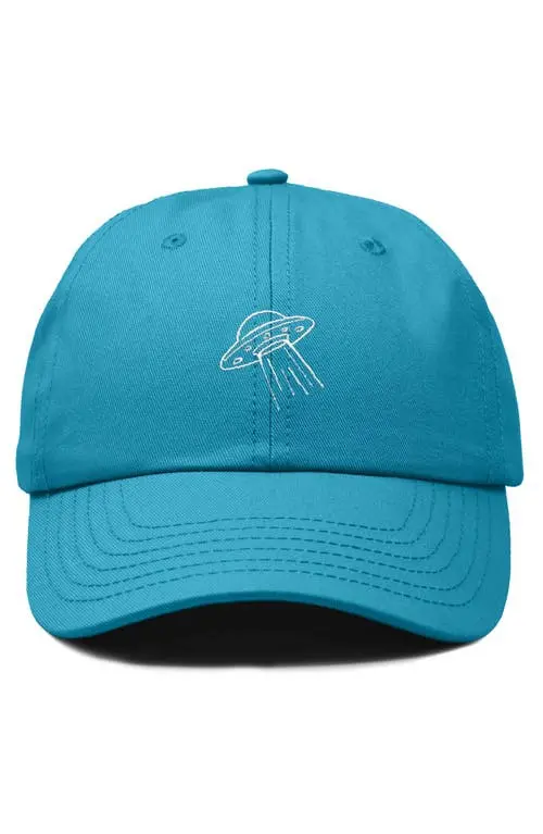 DALIX Ufo Embroidered Dad Cap - Teal