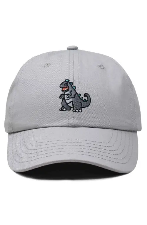 DALIX Giant Lizard Embroidered Cap - Gray