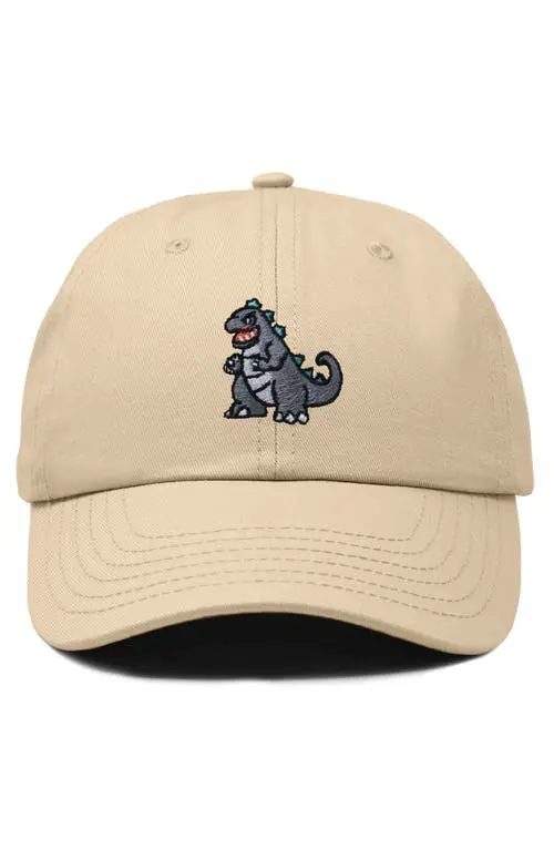 DALIX Giant Lizard Embroidered Cap - Khaki