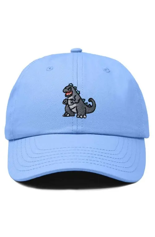 DALIX Giant Lizard Embroidered Cap - Light Blue
