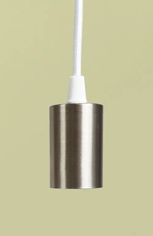SOLTECH Modern Pendant Light And Socket - White/nickel