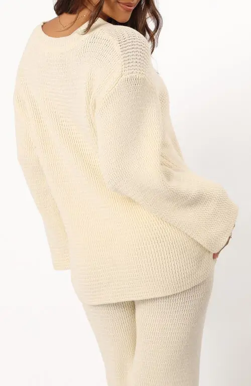 PETAL & PUP Mckinley Cotton Sweater - Cream