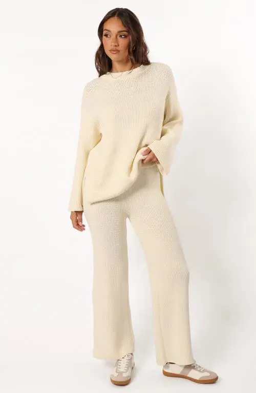 PETAL & PUP Mckinley Cotton Sweater - Cream