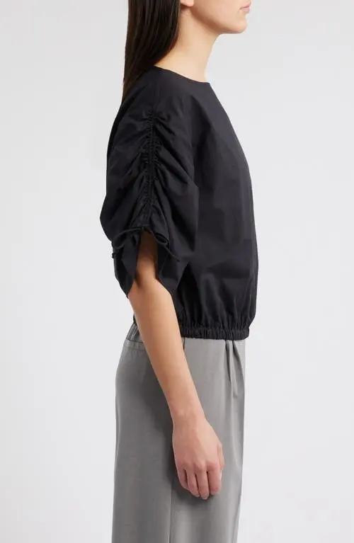 Emporio Armani Cropped Cotton Top