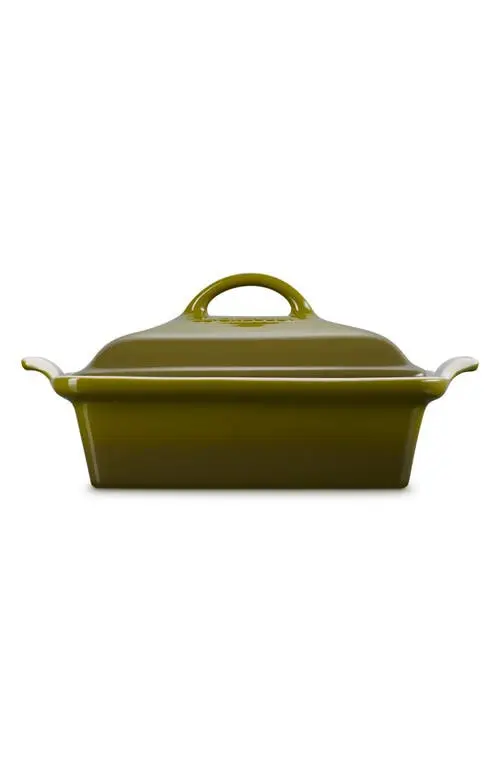 LE CREUSET Heritage 2-quart Covered Square Stoneware Casserole