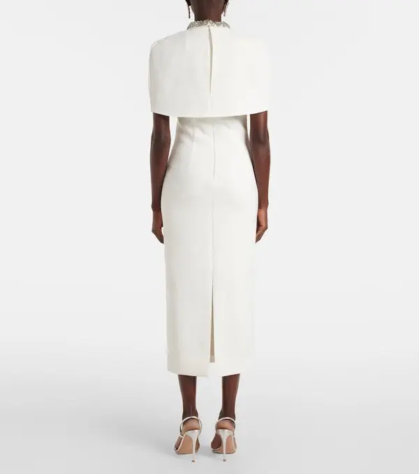Roland Mouret Embellished Crêpe Cocktail Dress