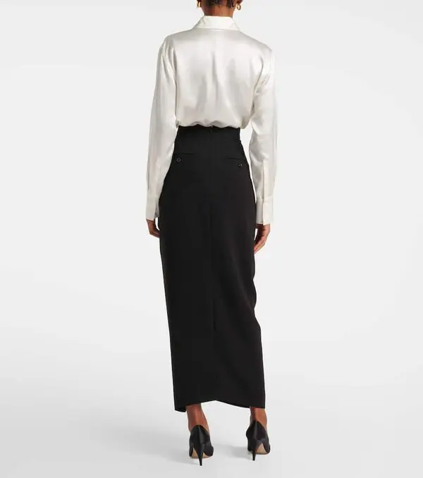 Max Mara Ridente Pleated Maxi Skirt