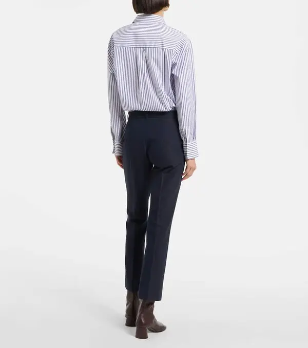 Max Mara Fatina Cropped Straight Pants - Black