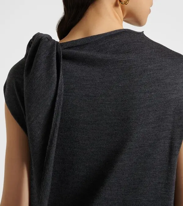 JIL SANDER Wool Midi Dress