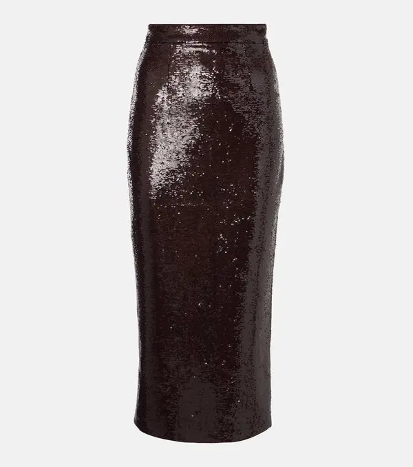 Roland Mouret Sequined Midi Skirt