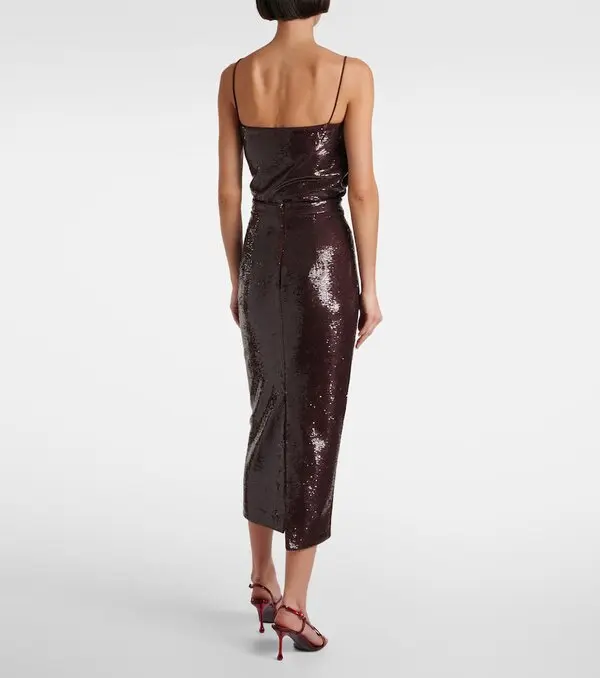 Roland Mouret Sequined Midi Skirt