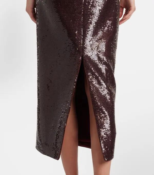 Roland Mouret Sequined Midi Skirt