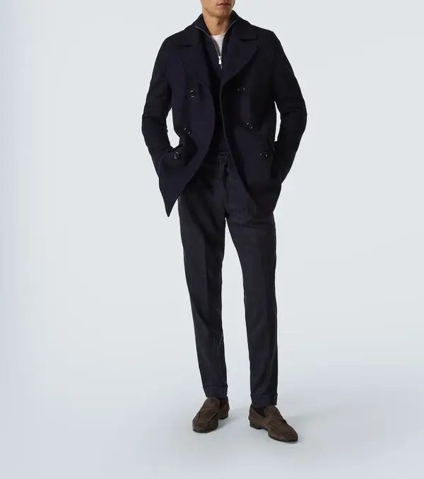 Thom Sweeney Double-breasted Pea Coat