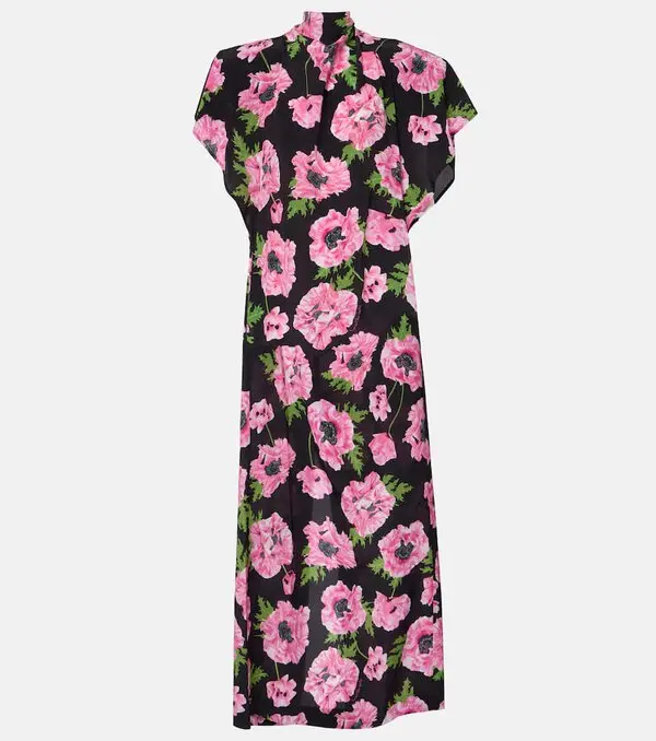 Stella McCartney Floral Silk Maxi Dress