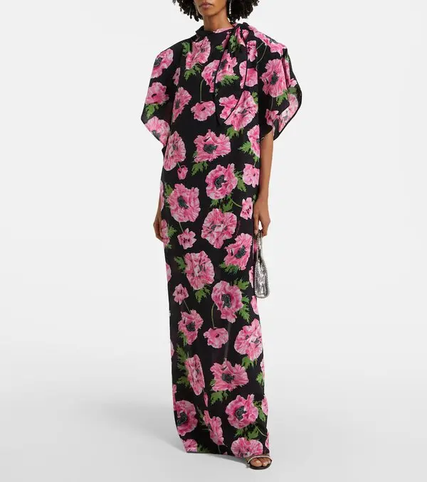 Stella McCartney Floral Silk Maxi Dress