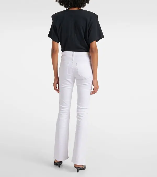 Ag Flared Leggings Jeans - White