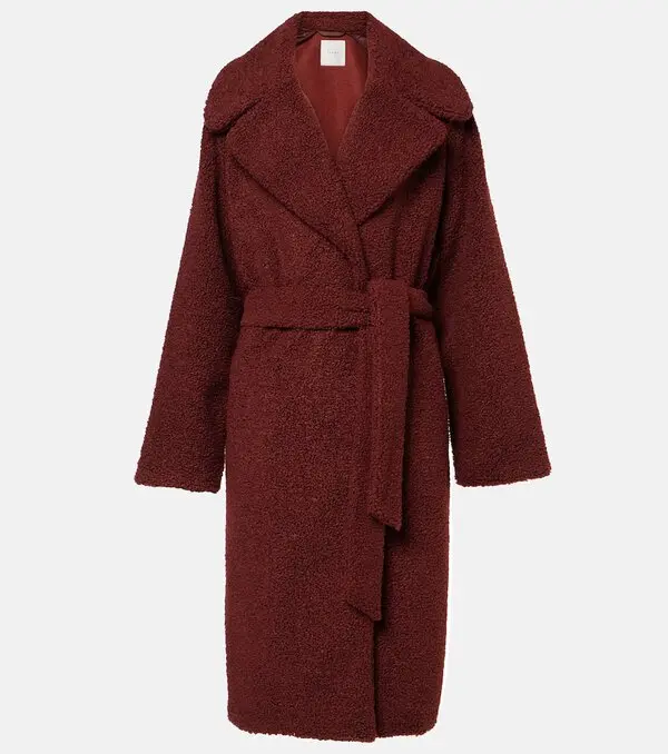 Varley Vermont Faux Shearling Wrap Coat