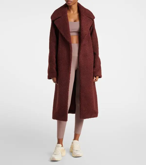 Varley Vermont Faux Shearling Wrap Coat