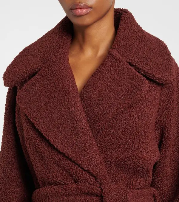 Varley Vermont Faux Shearling Wrap Coat