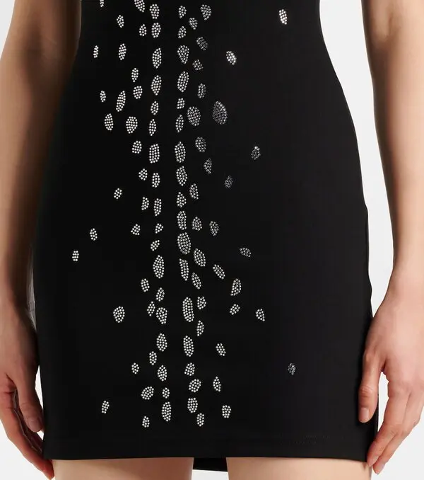David Koma Crystal-embellished Minidress