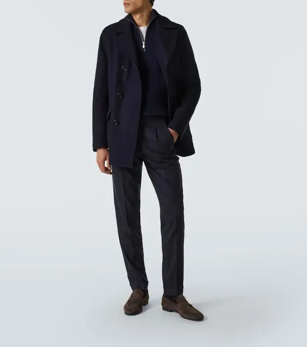 Thom Sweeney Wool Straight Leg Pants