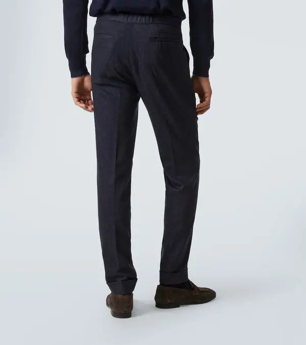 Thom Sweeney Wool Straight Leg Pants