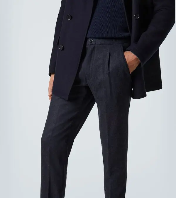 Thom Sweeney Wool Straight Leg Pants