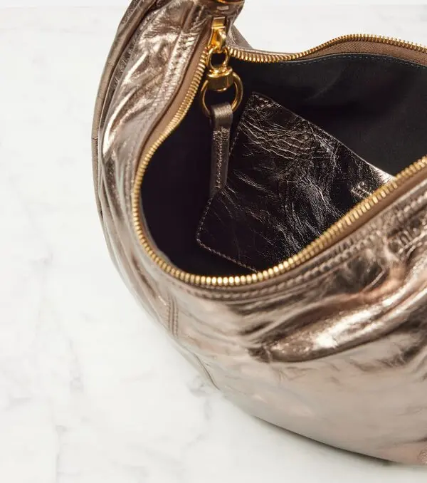 Chloé Small Leather Shoulder Bag - Grey
