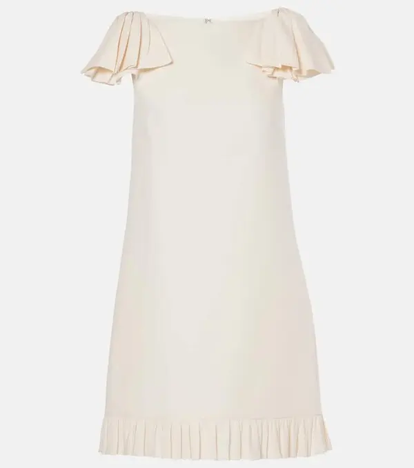 Valentino Garavani Crepe Couture Minidress - White