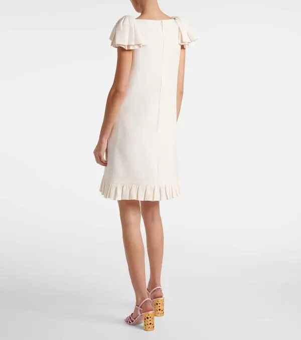 Valentino Garavani Crepe Couture Minidress - White