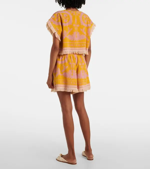 Zimmermann Wylie Fringed Crop Top