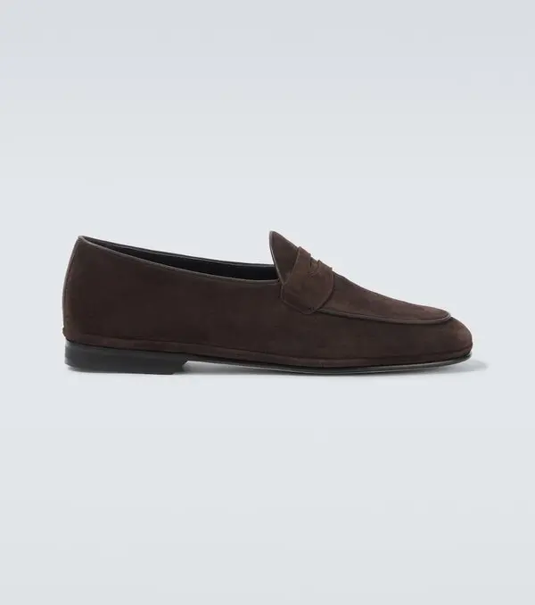 Rubinacci Suede Loafers - Brown