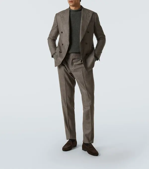 Rubinacci Suede Loafers - Brown