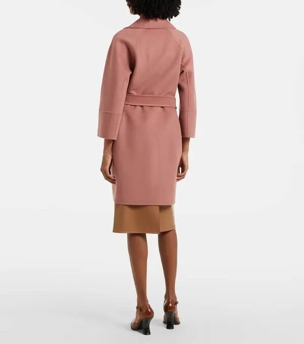 Max Mara Arona Virgin Wool Coat - Pink