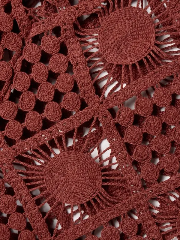 SARA CRISTINA Playa Crocheted Cotton Pants