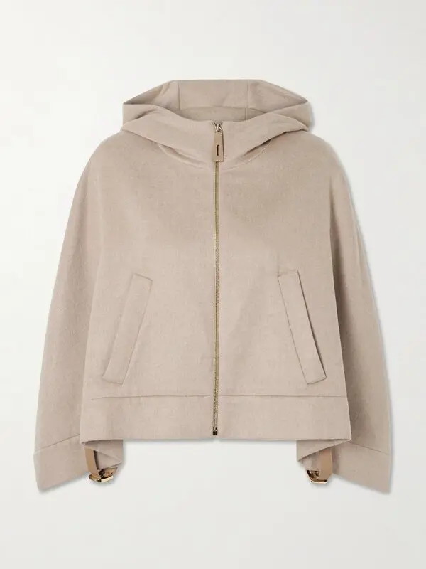 Max Mara Hooded Wool-blend Jacket