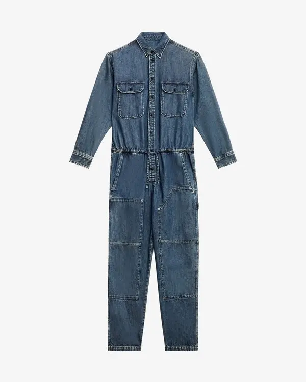 Isabel Marant Otilie Denim Jumpsuit - Blue