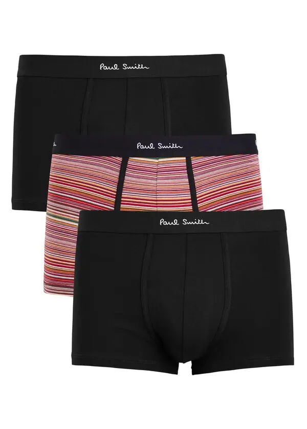 Paul Smith Stretch-cotton Trunks - Black