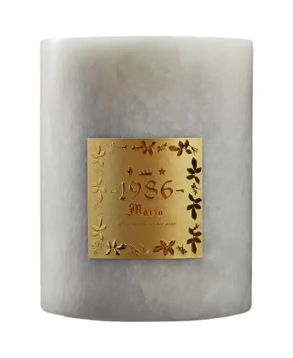 1986 Marfa Candle Oz - White Marble