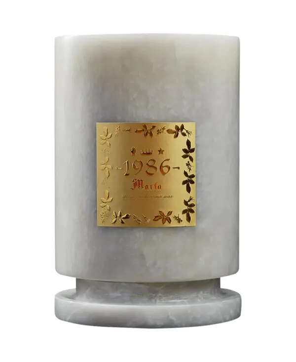 1986 Marfa Candle Oz - White Marble