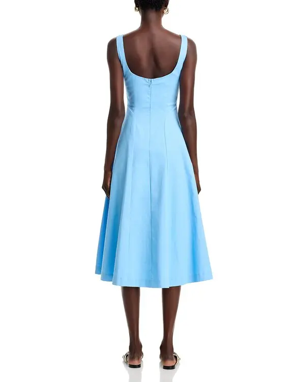Aqua Square Neck Tank Dress - Sky Blue