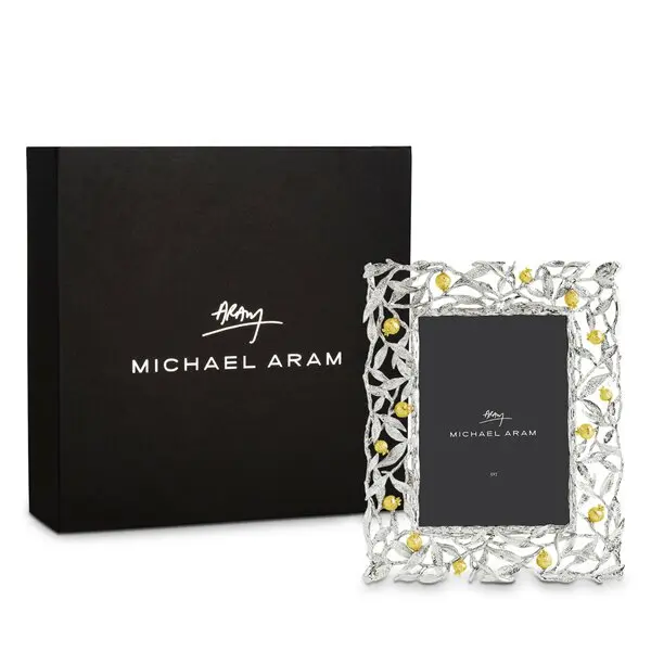 Michael Aram Pomegranate & Gold Frame, 5 X 7