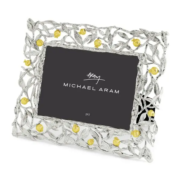 Michael Aram Pomegranate & Gold Frame, 5 X 7
