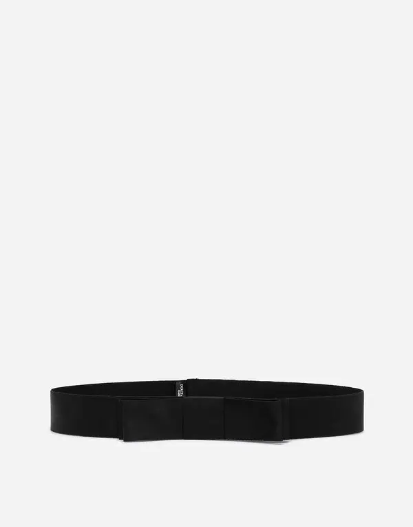 Dolce & Gabbana Bow Belt - Black
