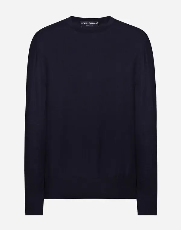 Dolce & Gabbana Silk And Cashmere Sweater - Blue