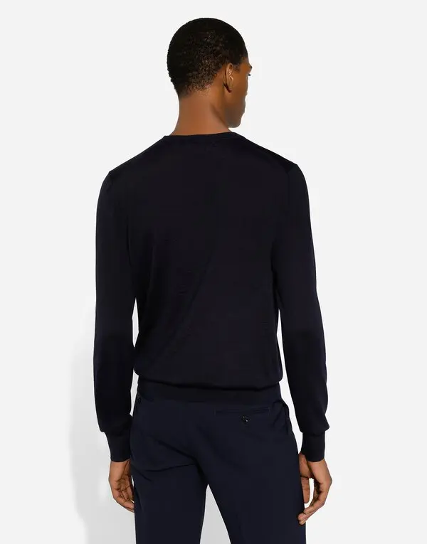 Dolce & Gabbana Silk And Cashmere Sweater - Blue