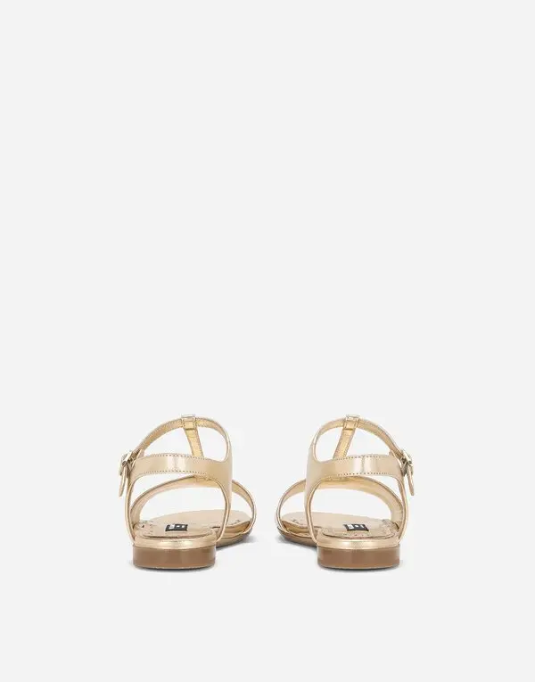 Dolce & Gabbana Foiled Leather Sandals