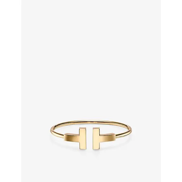 Tiffany & Co. T Wide Wire Bracelet - Yellow Gold