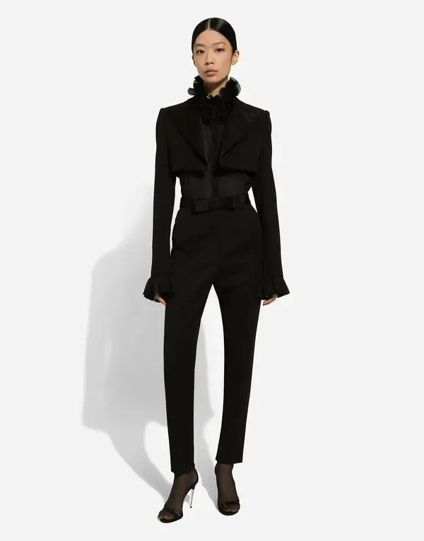 Dolce & Gabbana Silk Georgette Shirt - Black