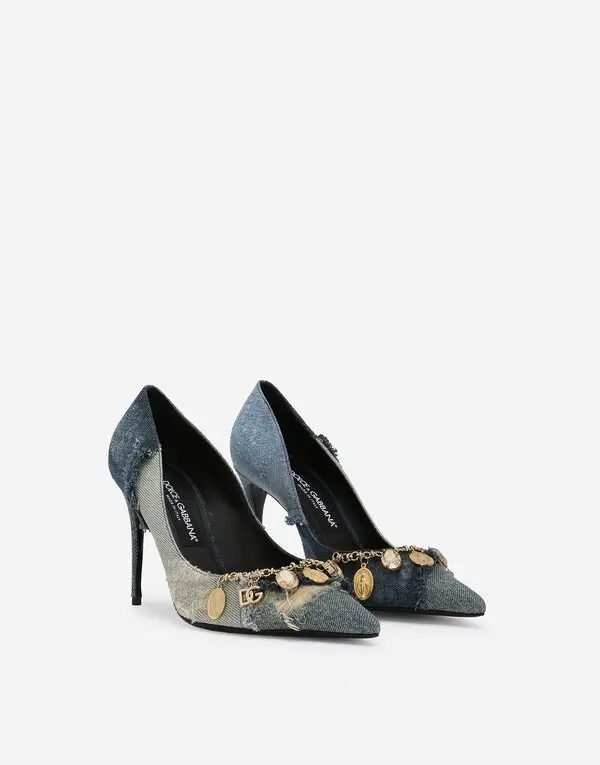 Dolce & Gabbana Patchwork Denim Pumps